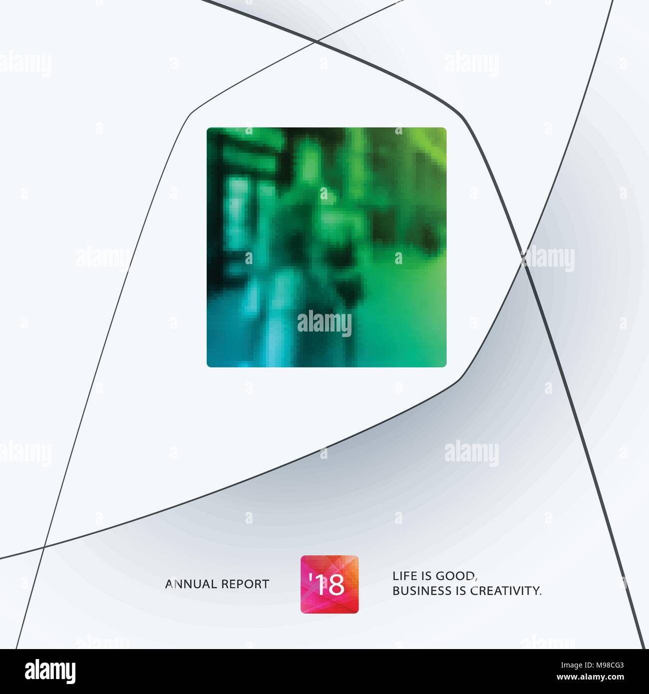 Business design of abstract vector elements for graphic template ...
