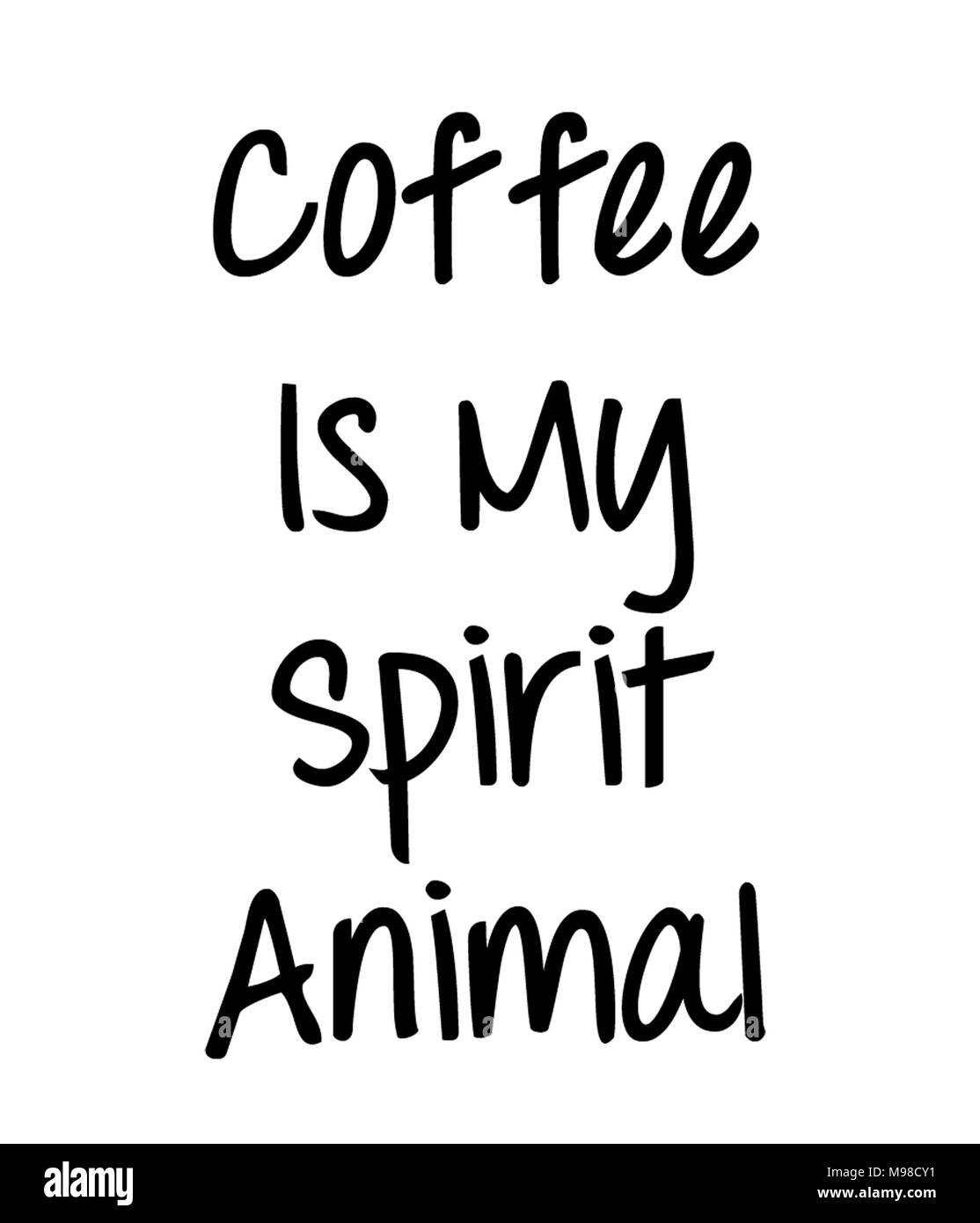 Love coffee inspirational quote Cut Out Stock Images & Pictures - Alamy