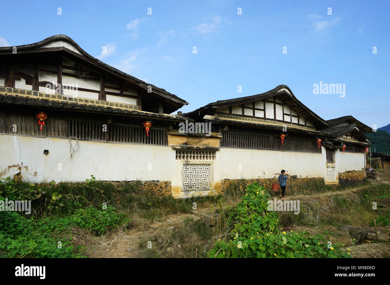 Weiwu of Dafuzhen, a fortress-like enclosed farm house built for an extended family in Fujian ...