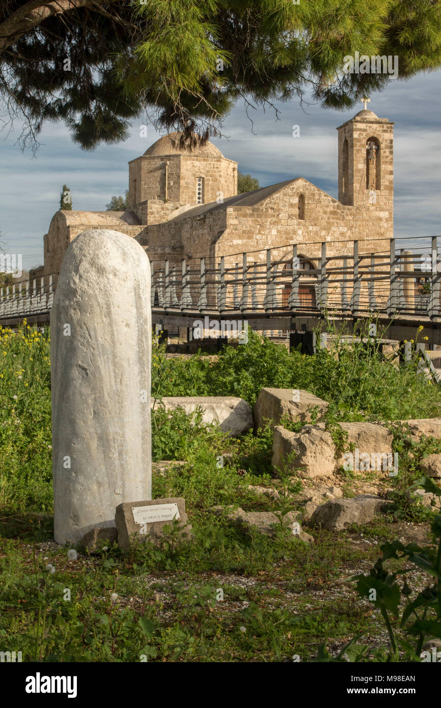 St Paul's Pillar Kato Pafos, Mediterranean religious holy site in ...
