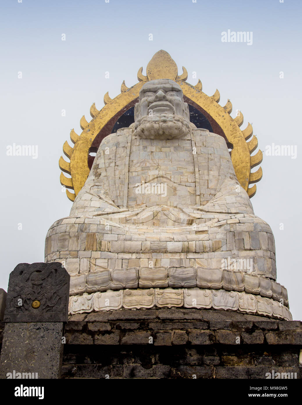 male god marble statue in China temple Stock Photo - Alamy