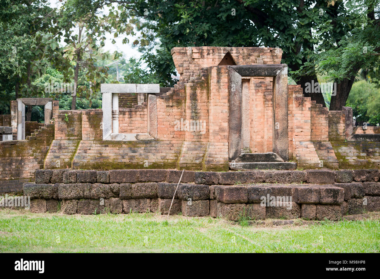 the khmer Temple Ruins of Prasat Muang Tam in the province of Buri Ram ...