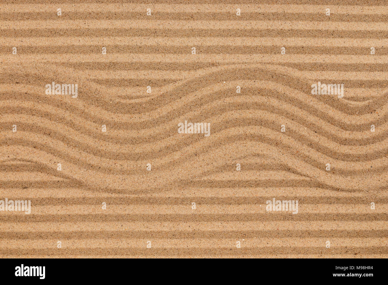 Zigzag and sand lines, sand texture, background. View from above Stock ...