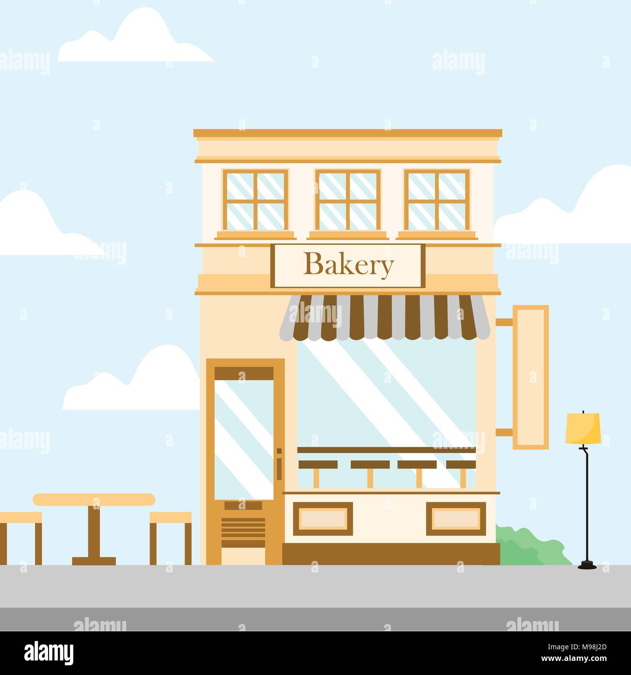 Bakery Building Cartoon