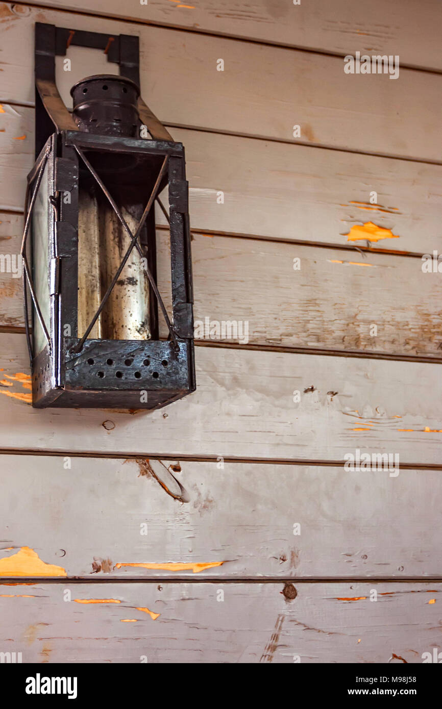 Old antique oil lantern hanging hi-res stock photography and images - Alamy