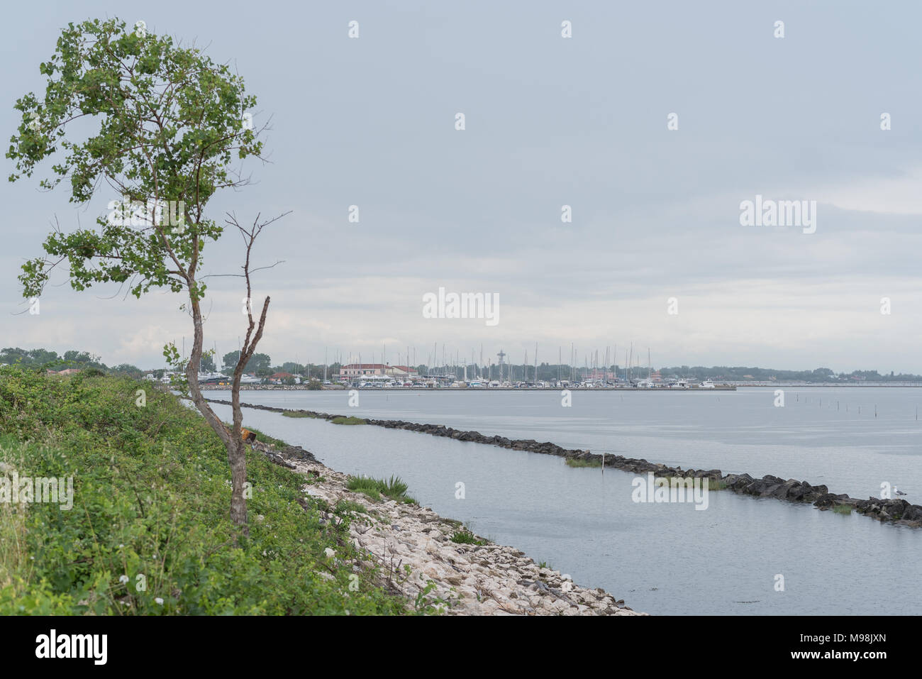 travel on delta del Po river country Stock Photo - Alamy