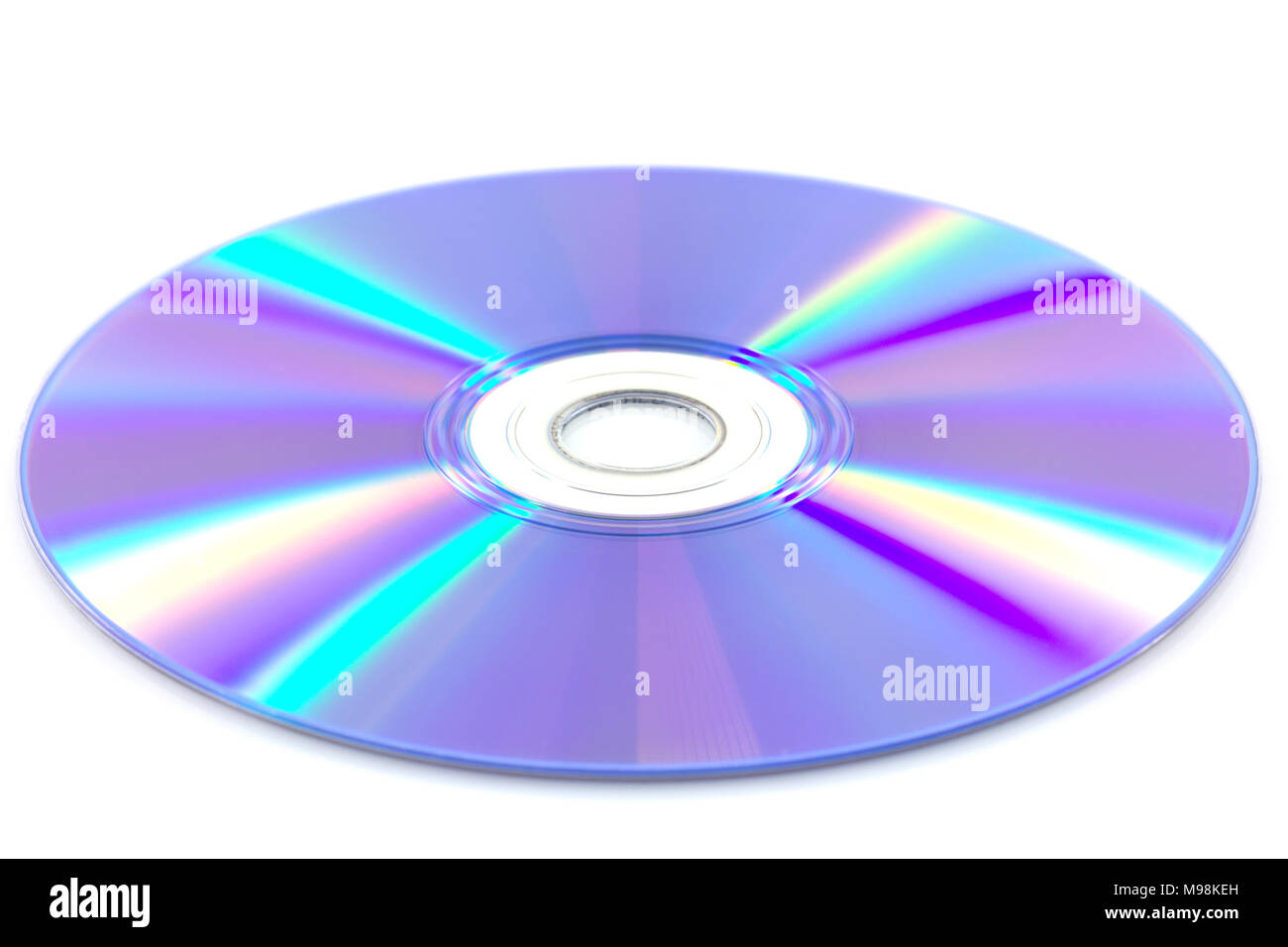 DVD disk isolate on white background Stock Photo - Alamy