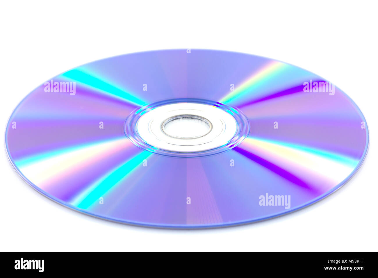 DVD disk isolate on white background Stock Photo - Alamy