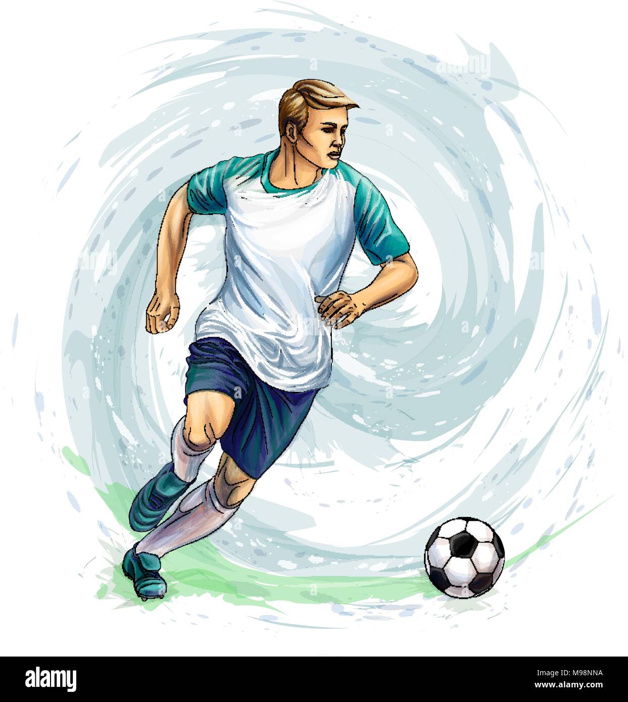 Goalkeeper ball championship penalty Stock Vector Images - Alamy