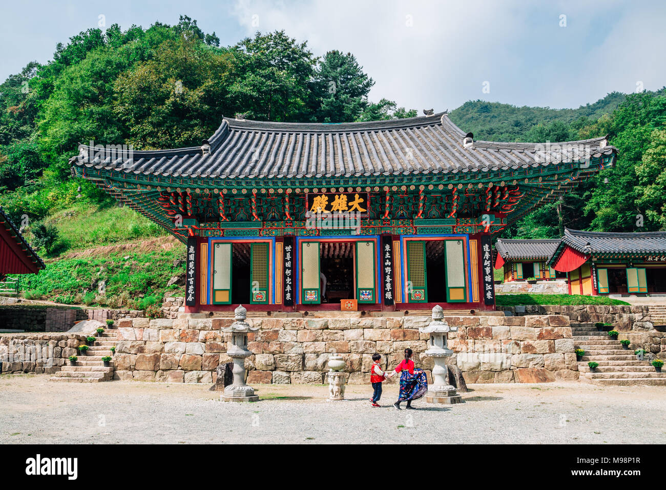 Wonju, Korea - September 15, 2016 : Guryongsa temple in Chiaksan ...