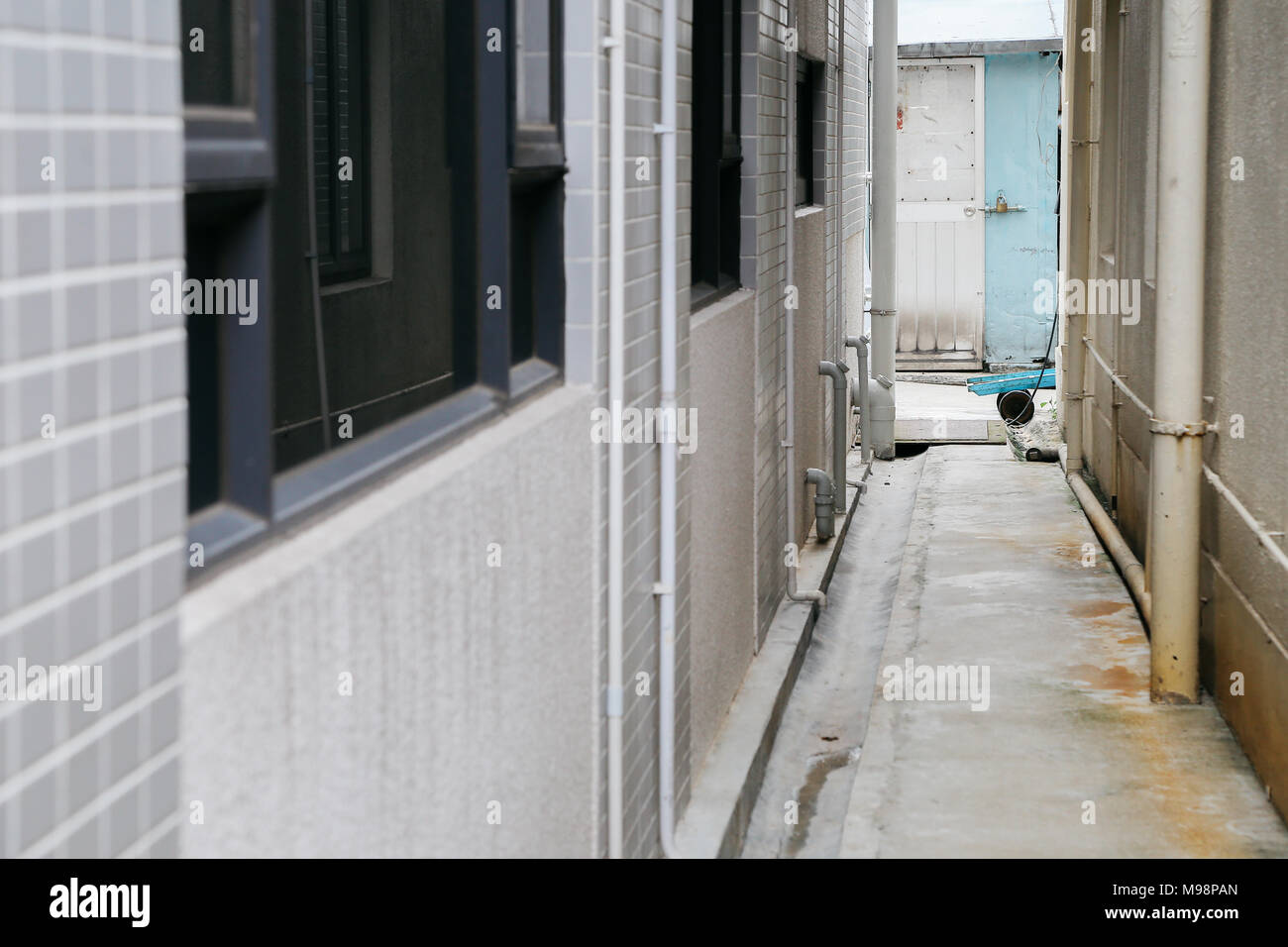 Narrow back street in HongKong Stock Photo - Alamy