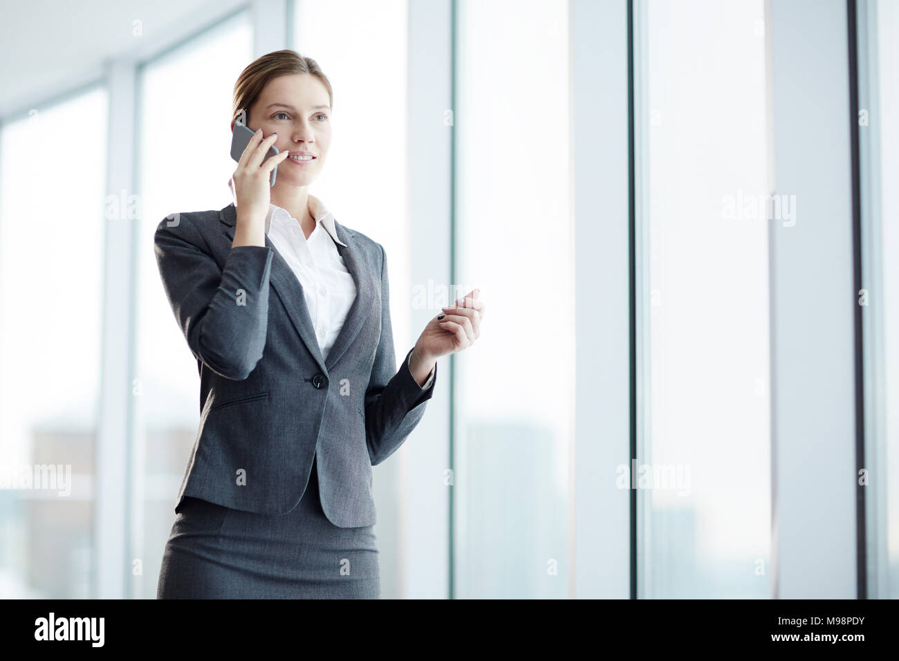 Listening to client Stock Photo - Alamy
