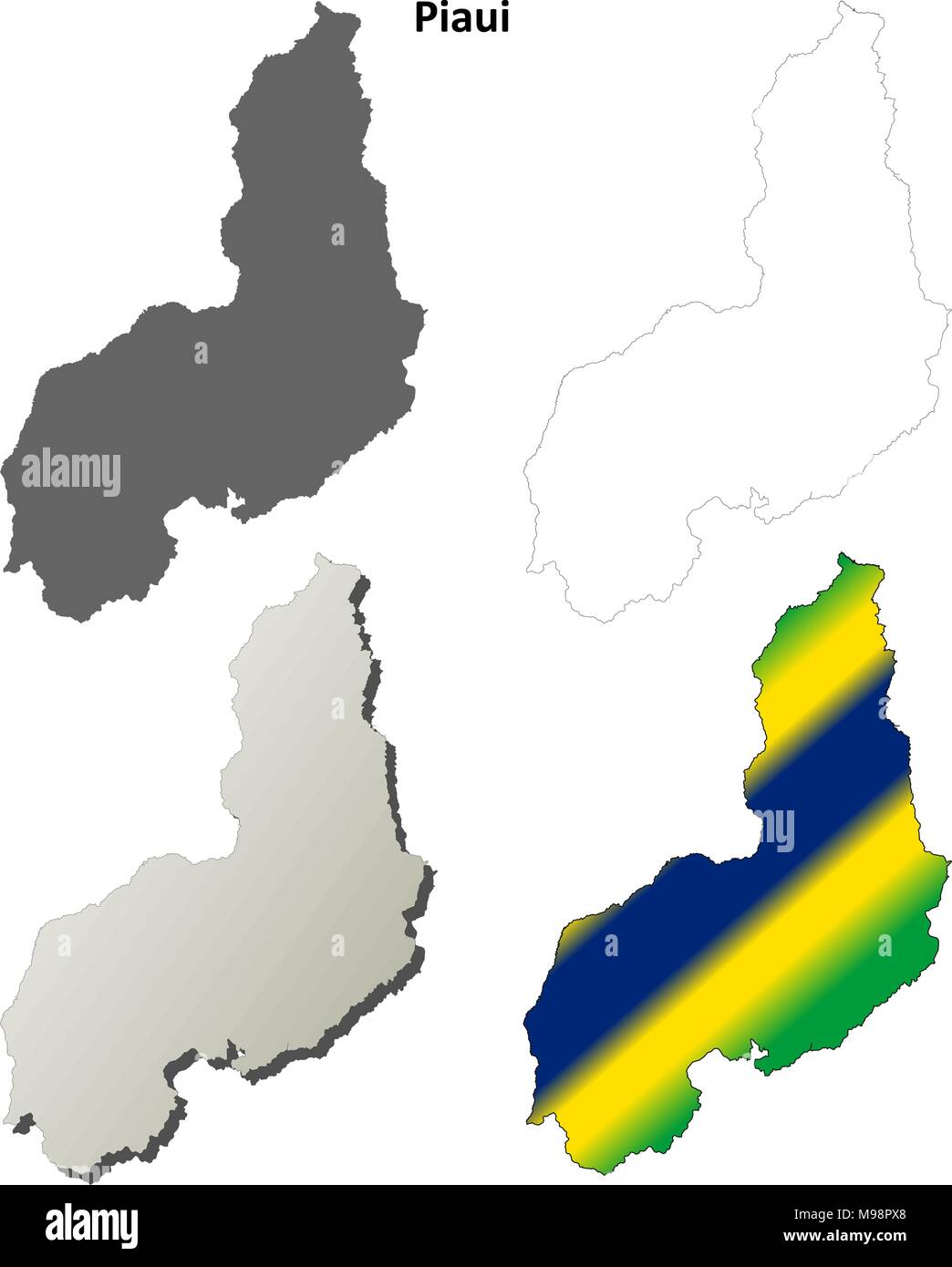 Map of piaui Stock Vector Images - Alamy