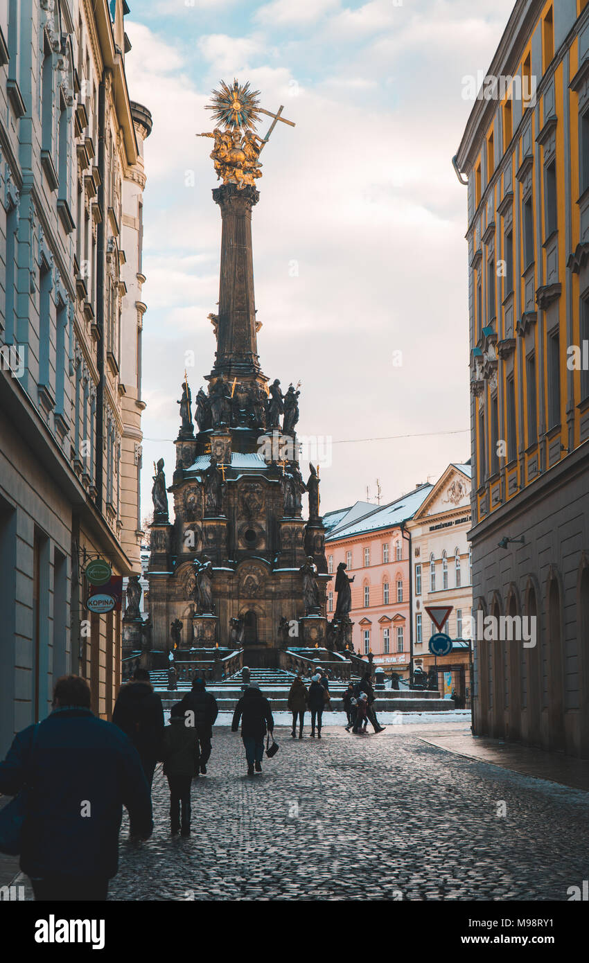The Holy Trinity Column of Olomouc, Czech Republic Stock Photo - Alamy