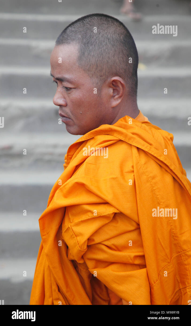 Myanmar, Burma, Bagan, buddhist monk, portrait Stock Photo - Alamy
