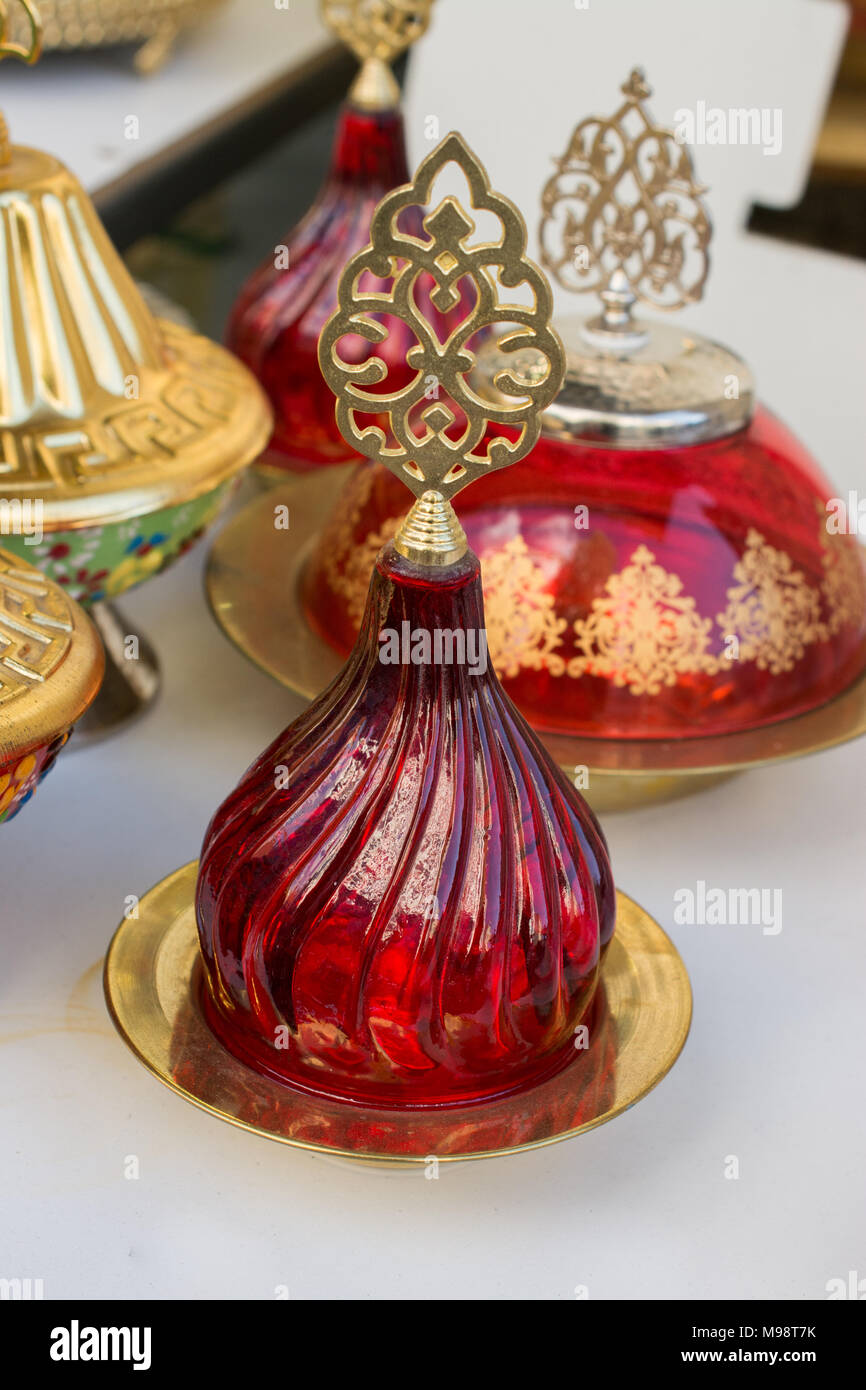 Ottoman Turkish antique kitchen utensils plate Stock Photo - Alamy