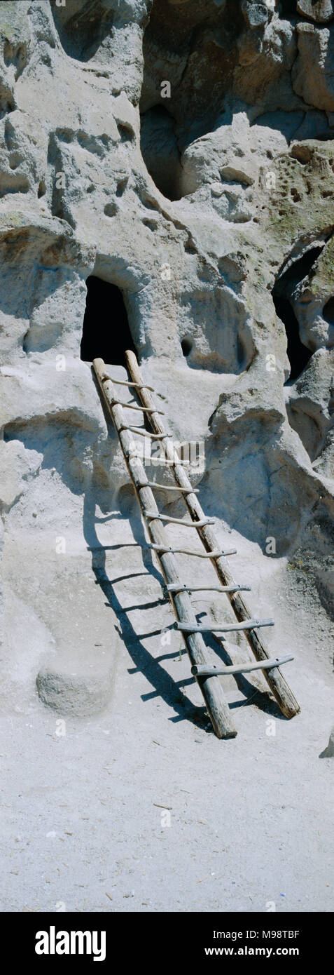 Bandelier park ladder Stock Photo - Alamy