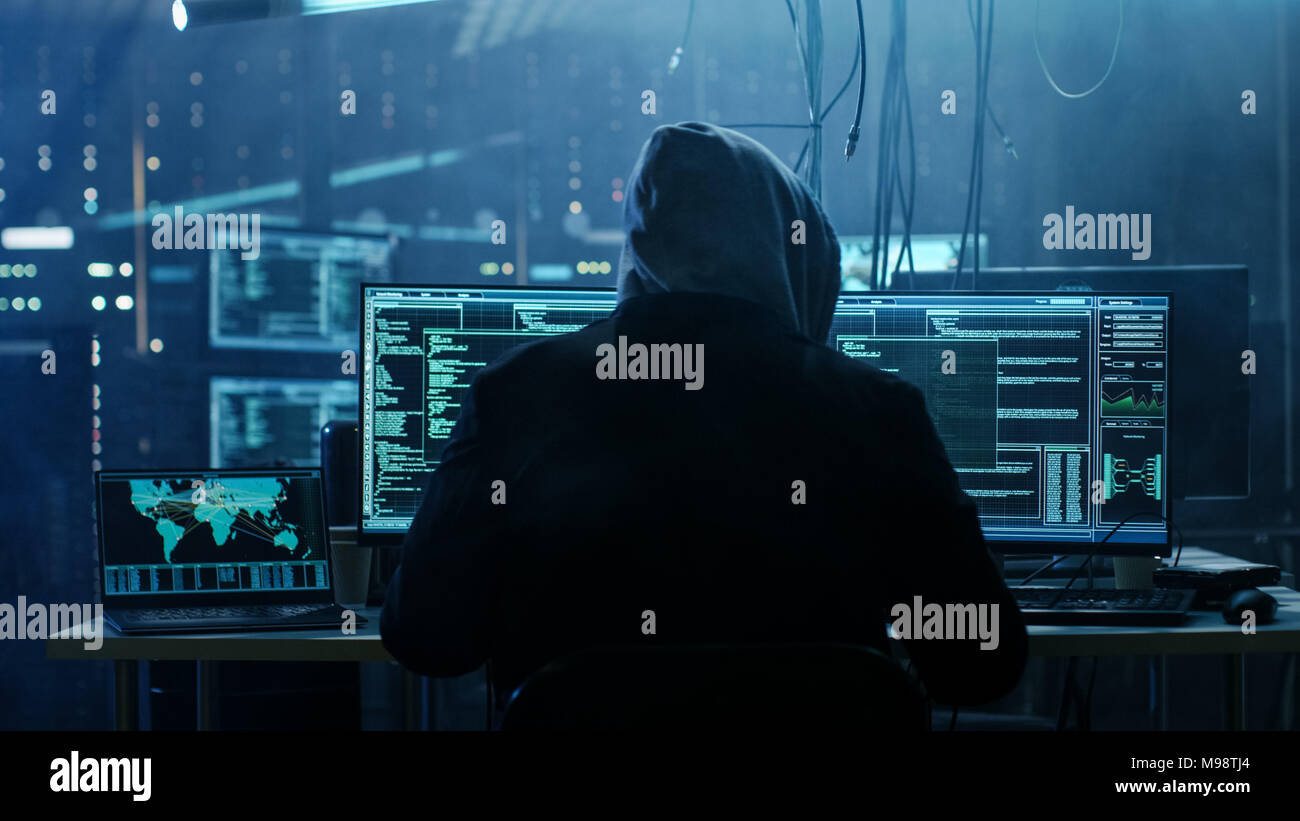 Dangerous Hooded Hacker Breaks Into Government Data Servers And Infects Their System With A