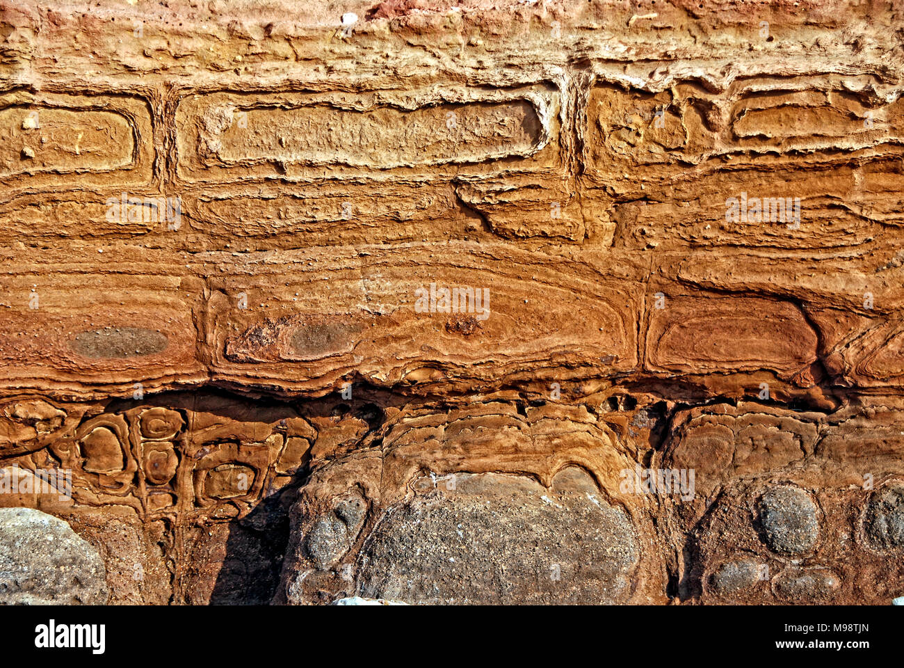 Weathering Patterns in Cliff Face Stock Photo - Alamy