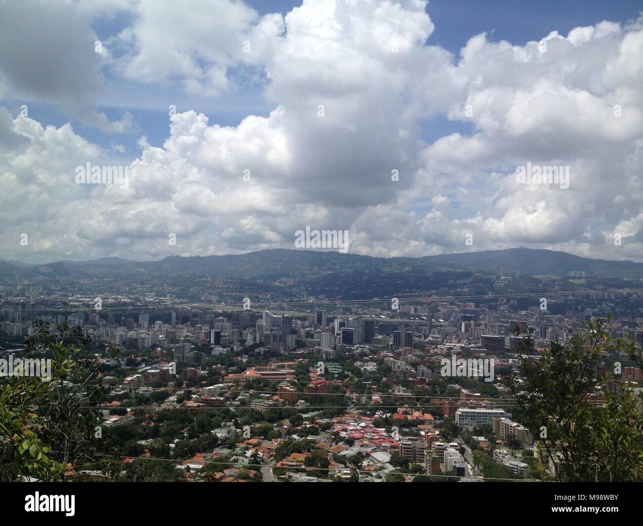 Aerial view of Caracas, Venezuela. Aerial landscape. South America ...