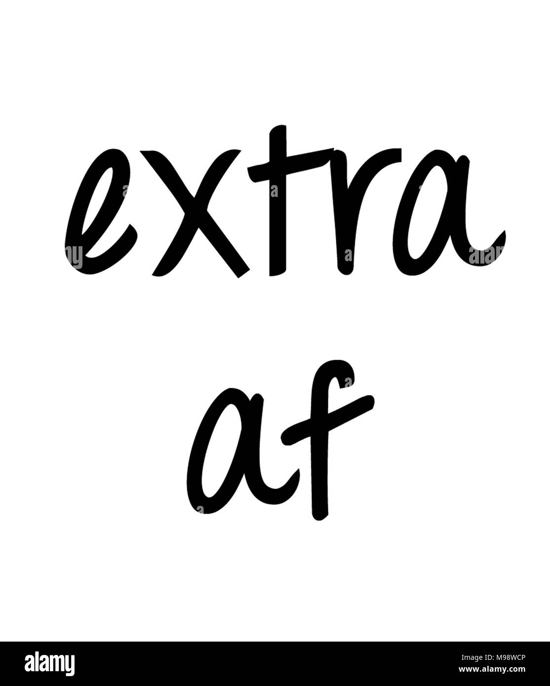 Extra af lettering hi-res stock photography and images - Alamy
