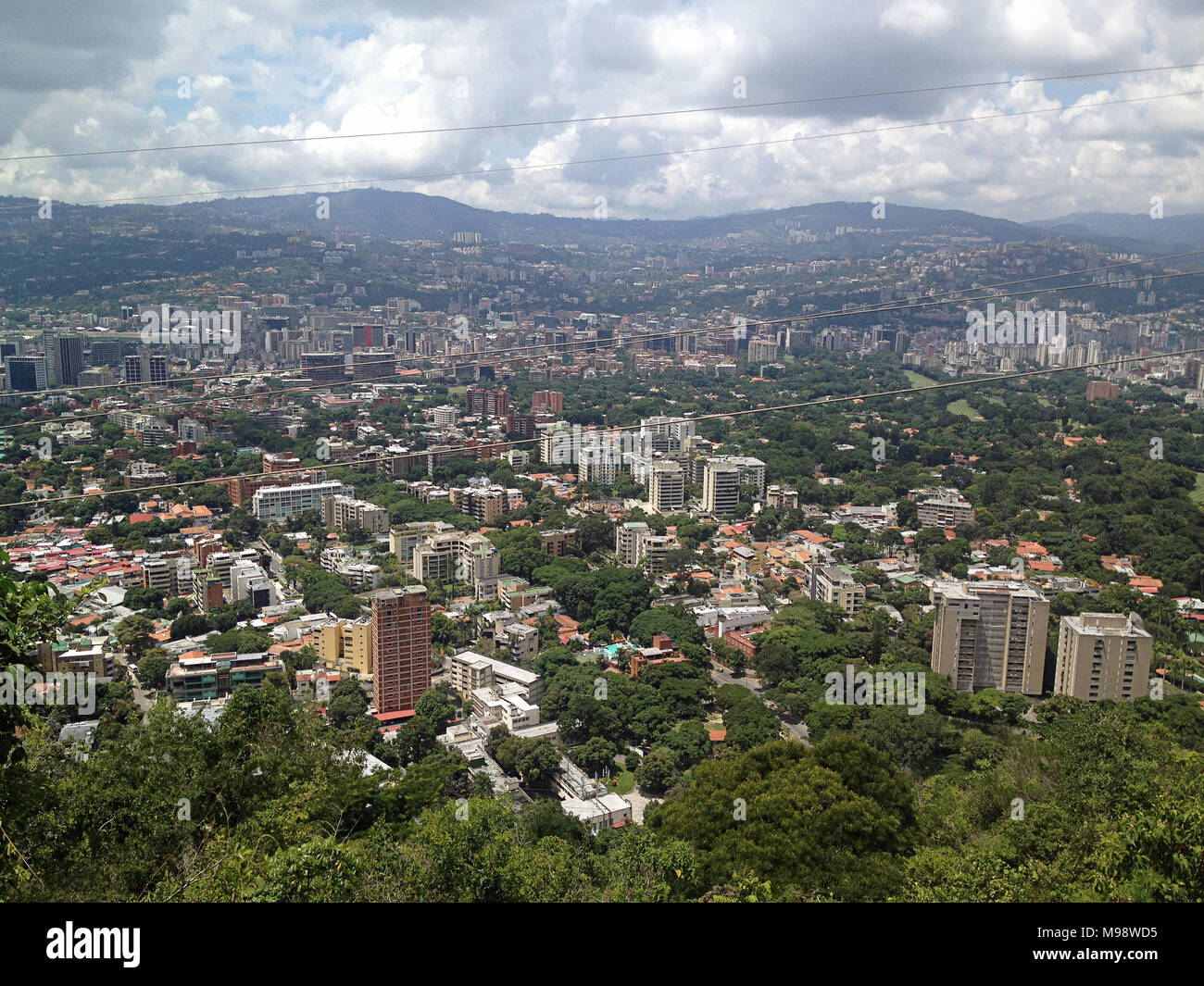 Aerial view of Caracas, Venezuela. Aerial landscape. South America ...