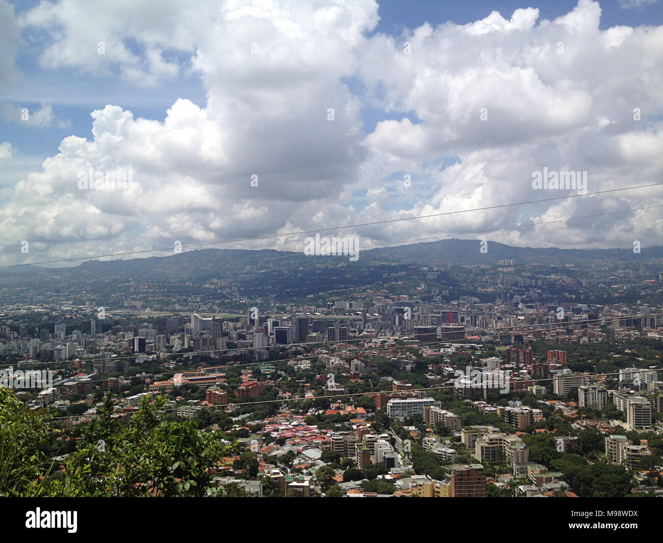 Aerial view of Caracas, Venezuela. Aerial landscape. South America ...