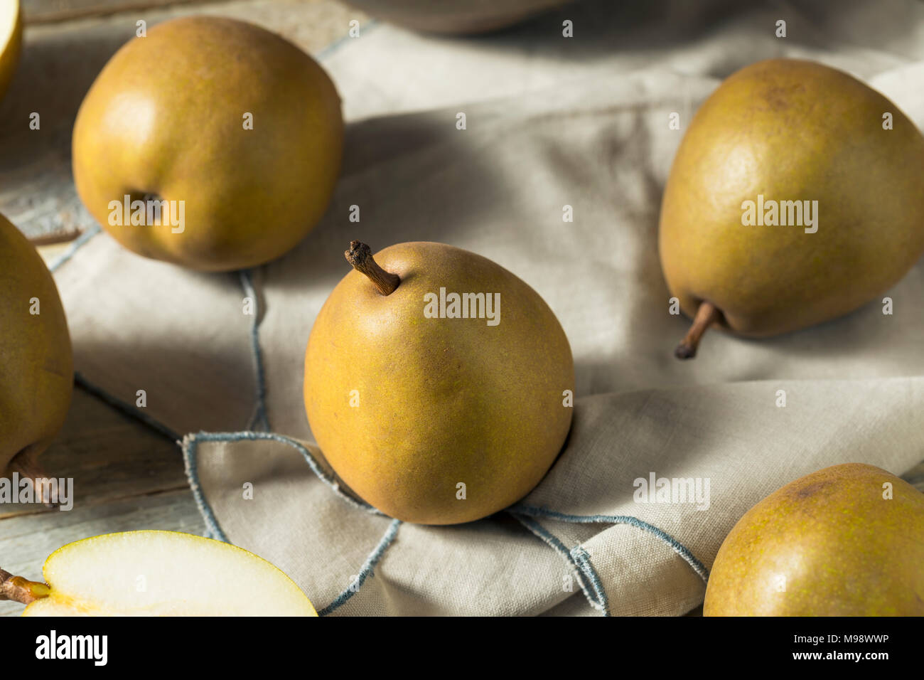 Raw Organic Brown Angelys Pears Ready to Eat Stock Photo - Alamy