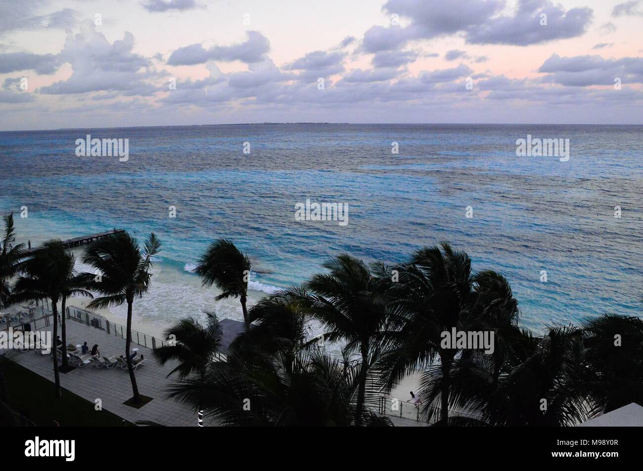 Cancún is just north of Mexico's Caribbean coast resort band known as ...
