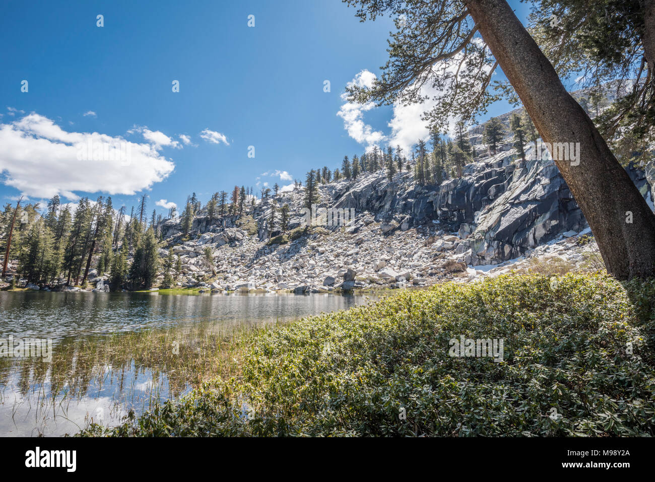 Heather Lake is the first lake seen along the Lakes Trail, a 13 mile ...