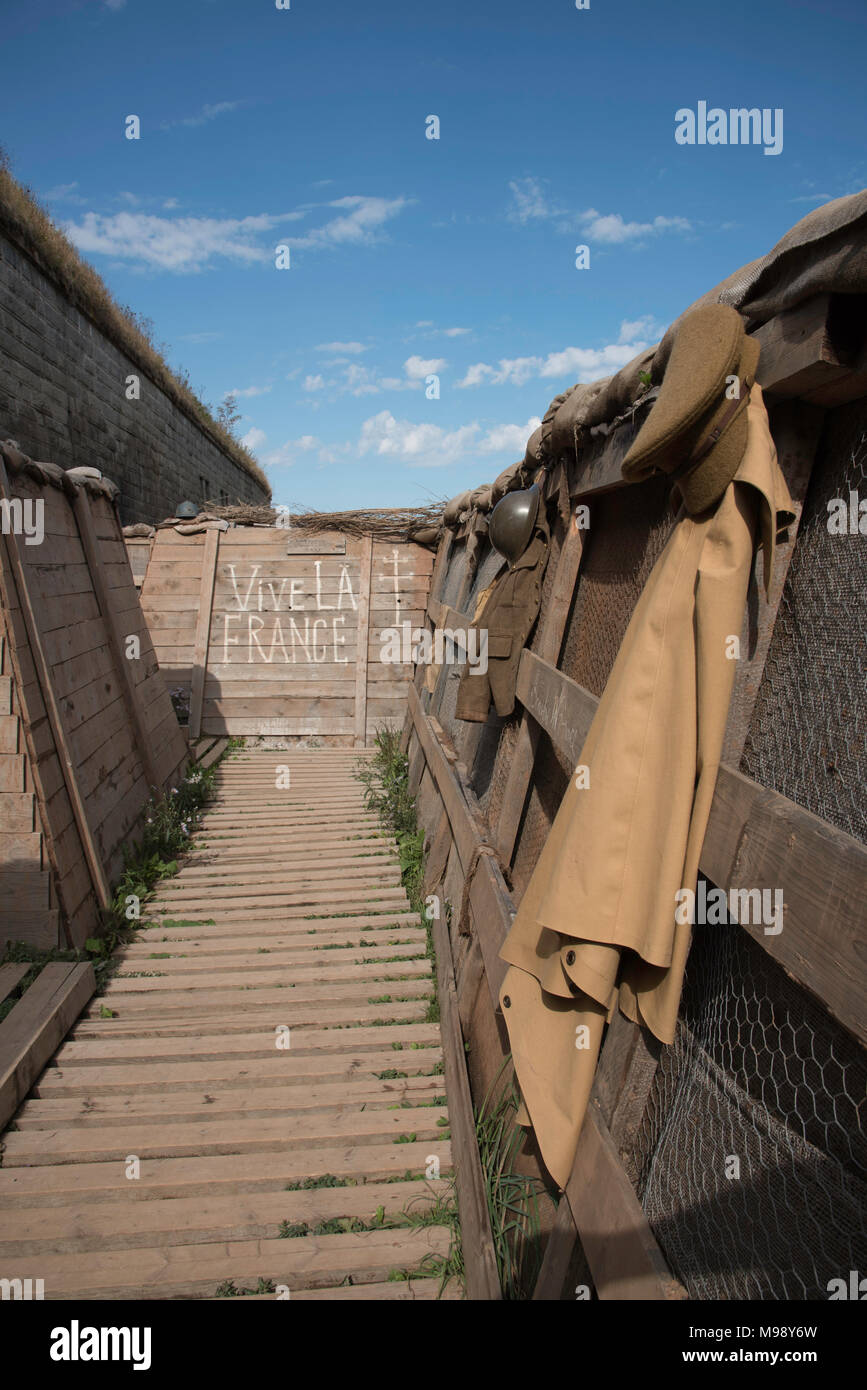 HALIFAX, NOVA SCOTIA CANADA - CIRCA SEPTEMBER 2016 - Trenches recreated ...