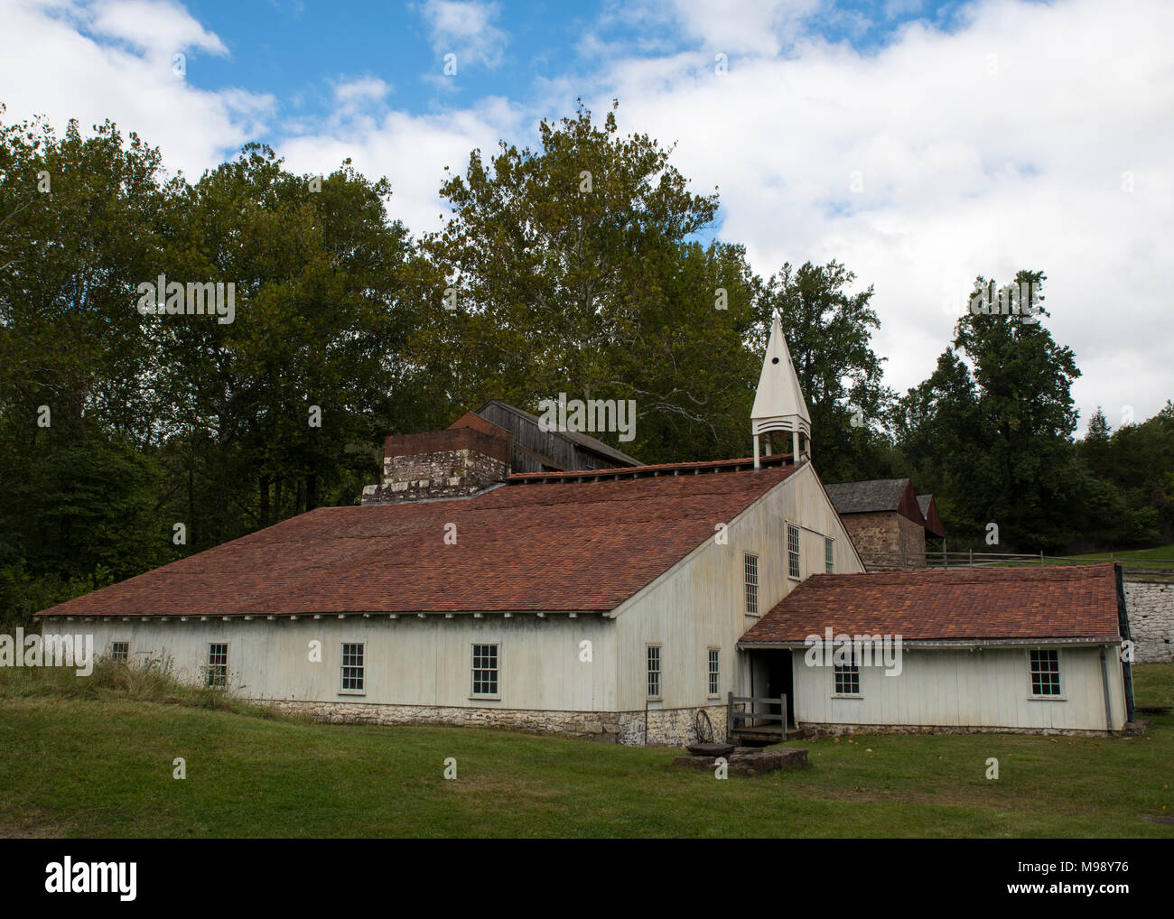 cast house at Hopewell Furnace National Historic Site in Pennsylvania ...