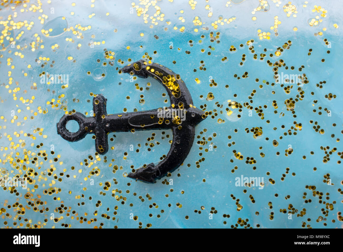 Tiny model anchor for decorative purposes Stock Photo - Alamy