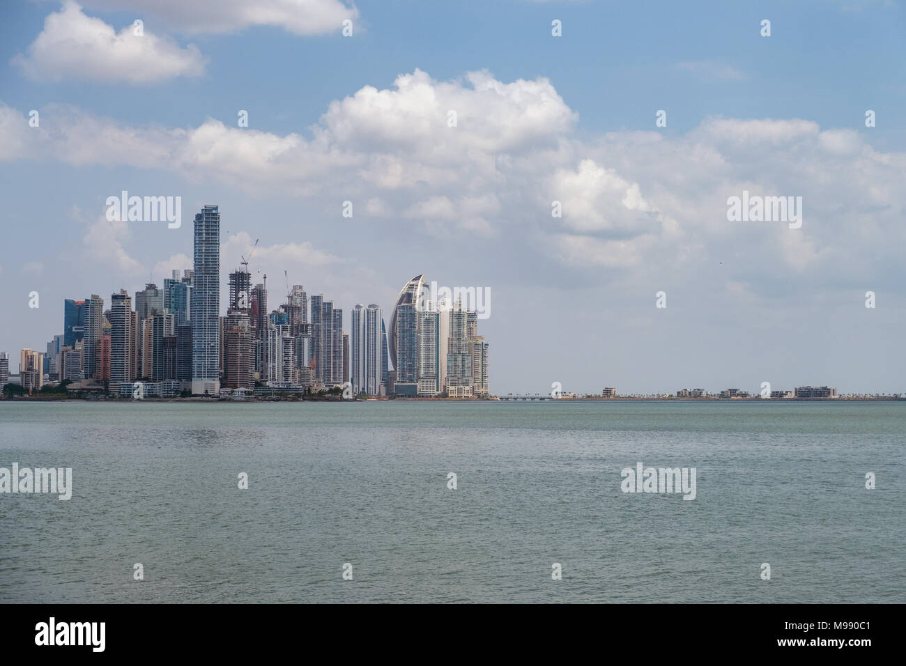 Skyline of Panama City - modern skyscraper buildings in downtown ...