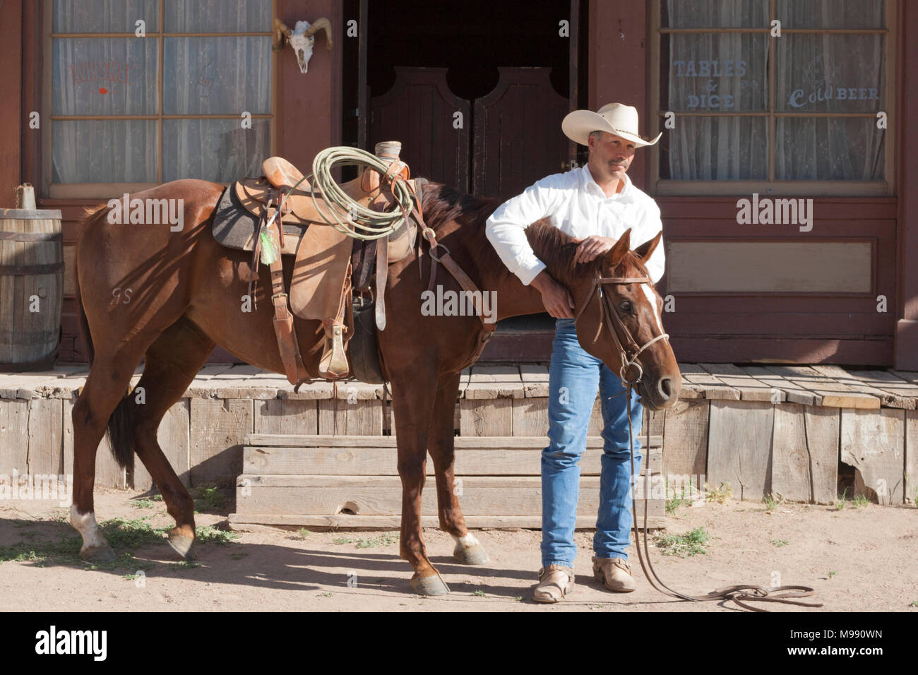 Old ranch movie set hi-res stock photography and images - Alamy