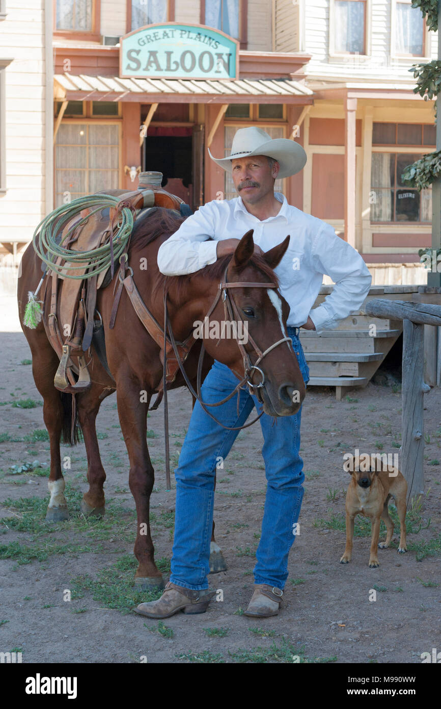 Old West Cowboys On Horses