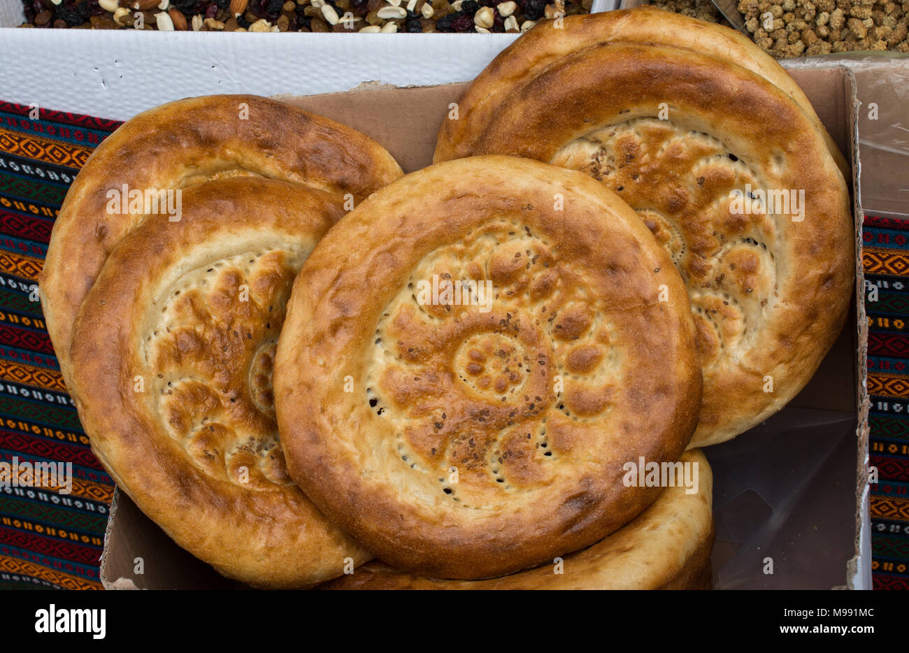 Traditional Turkish style made bread loaf Stock Photo - Alamy