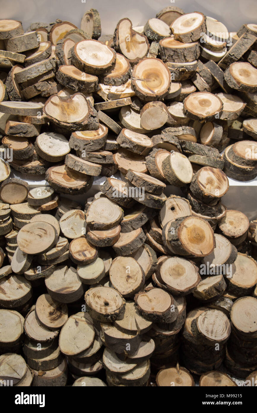 small piece of cut wood logs used for wood texture background Stock ...