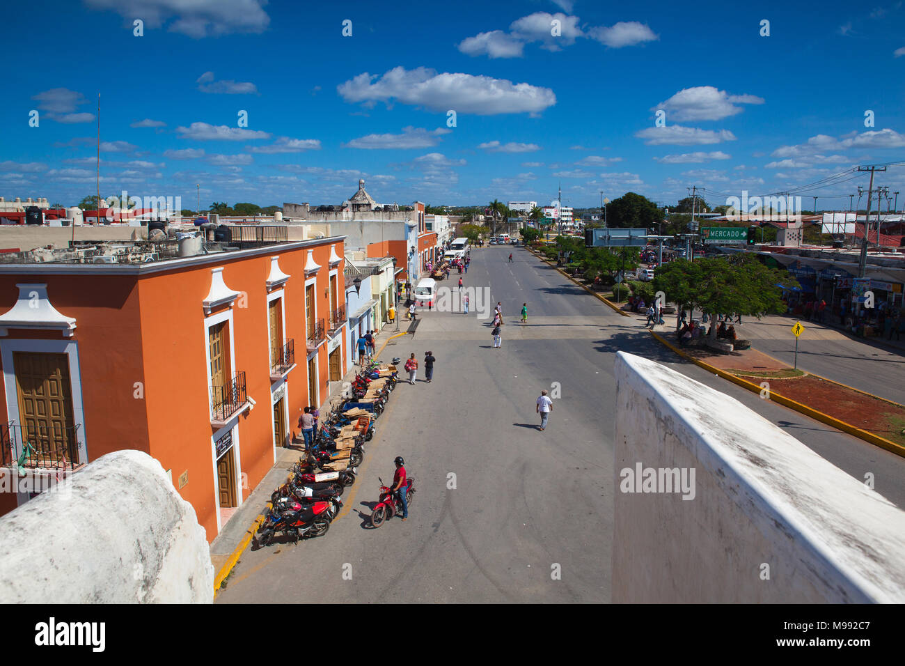 Campeche, Mexico - January 31,2018: View from old walls in Campeche ...