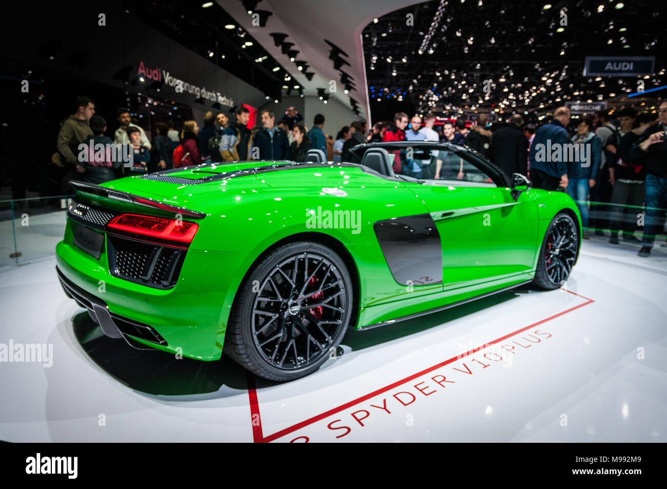 Switzerland, March 2018 - magnificent cars and hypercars on display at ...