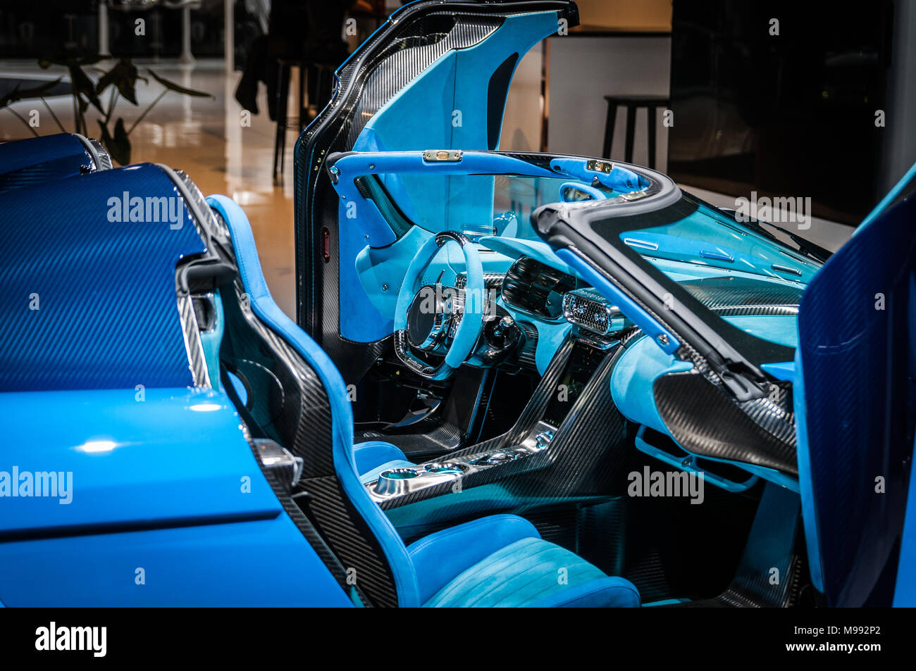 Switzerland, March 2018 - magnificent cars and hypercars on display at ...