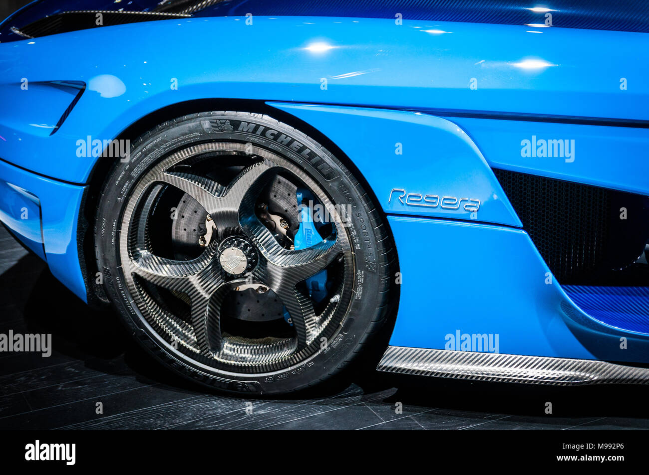 Switzerland, March 2018 - magnificent cars and hypercars on display at ...