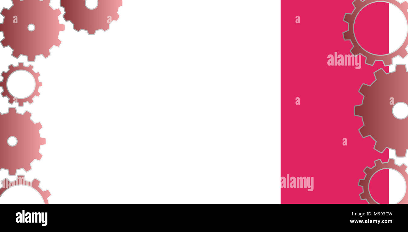 simple cogs and gears illustration backdrop - copy space Stock Photo ...