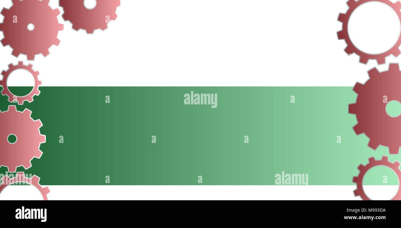 simple cogs and gears illustration backdrop - copy space Stock Photo ...