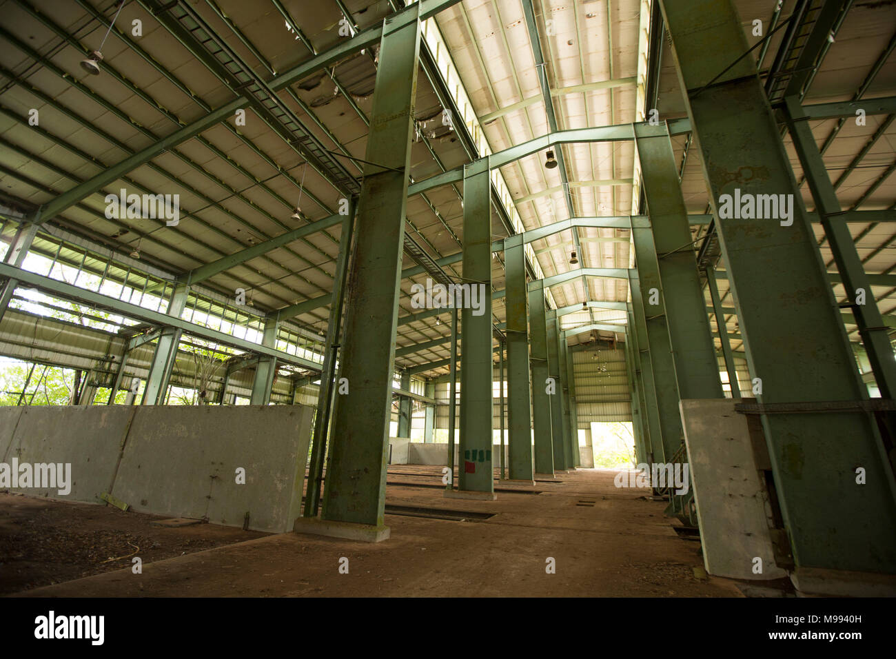 Apoera train station in Suriname, near the Courantayne River which was ...