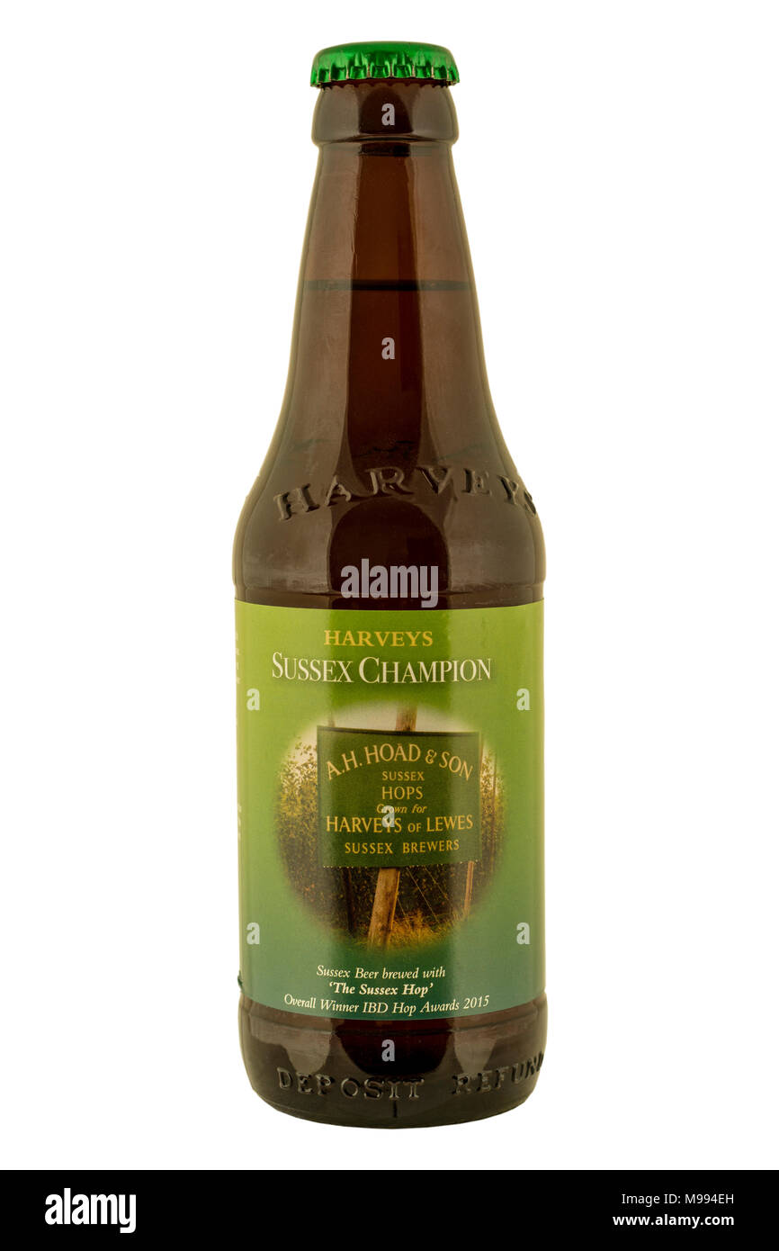 Harvey's of Lewes Brewery - Sussex Champion Bottled Beer Stock Photo ...