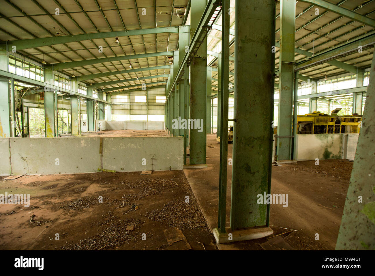 Apoera train station in Suriname, near the Courantayne River which was ...