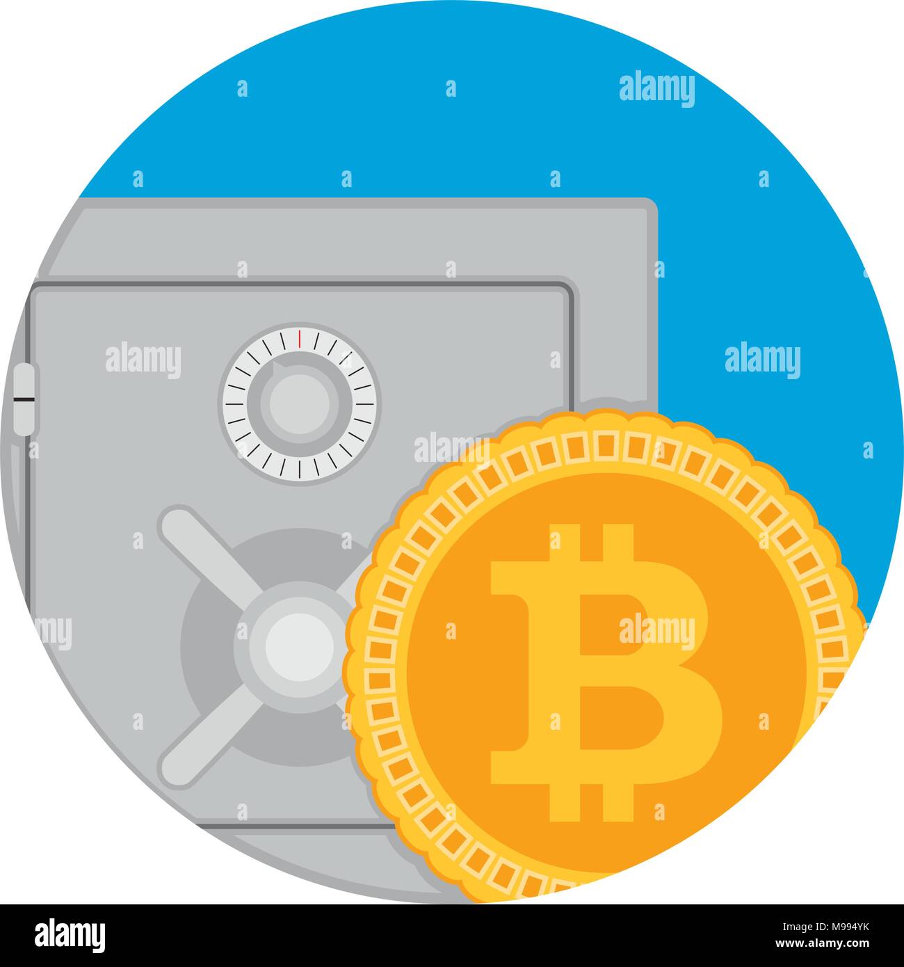 Savings and accumulation of bitcoin icon flat app. Vector bitcoin savings, finance ...