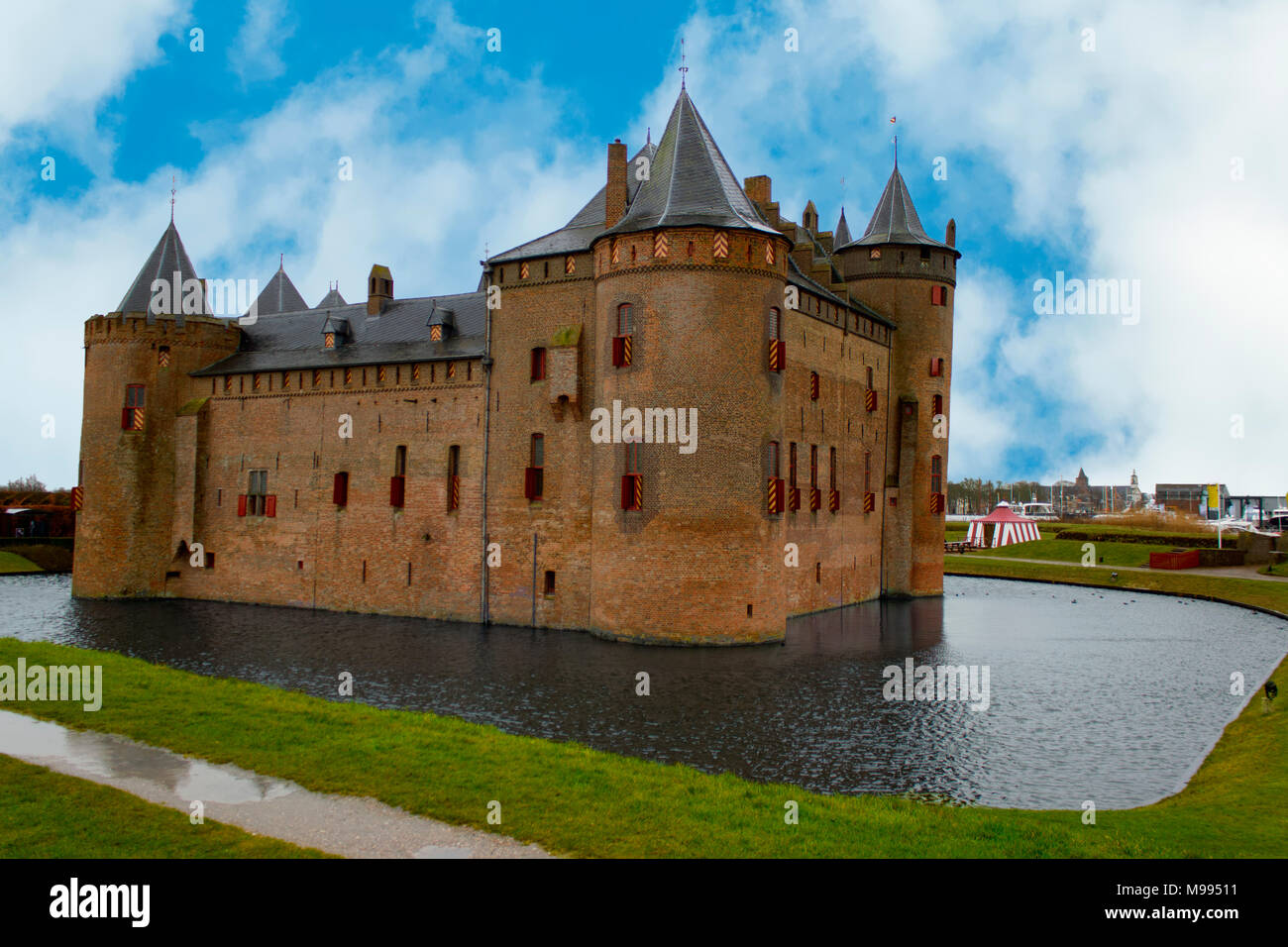 View at Muiden castle in the Netherlands Stock Photo - Alamy