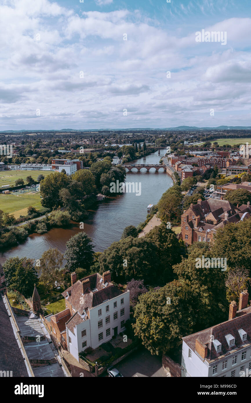Worcester, UK - including River Seven. As viewed from Worcester ...